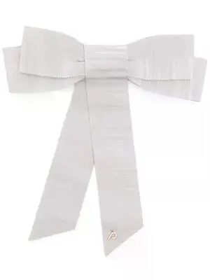 PARLOR Bow Detail Hair Clip - Grey