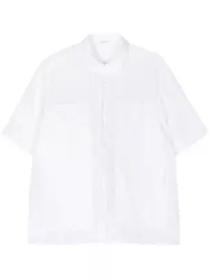 Transit Decorative-stitching Shortsleeve Shirt - White