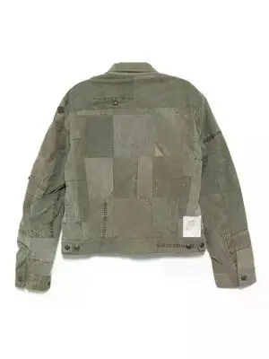 GREG LAUREN Army Scrapwork Trucker Jacket