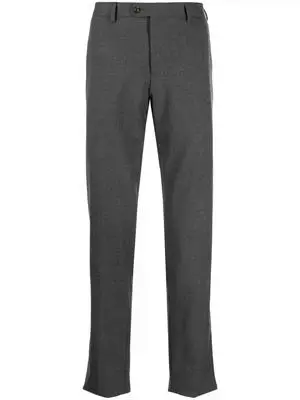 LARDINI Tailored Tapered Trousers In Charcoal