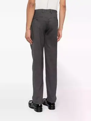LARDINI Tailored Tapered Trousers In Charcoal