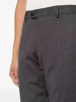 LARDINI Tailored Tapered Trousers In Charcoal