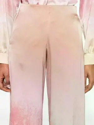 PIERRE-LOUIS MASCIA Printed Wide-leg Trousers
