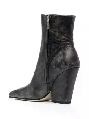 Paris Texas 90mm Pointed-toe Leather Ankle Boots