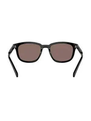 Prada Pr A21s Round Frame Sunglasses - Black