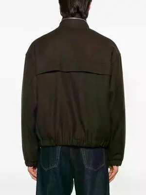 AMI Paris Concealed Hood Virgin Wool Felted Jacket