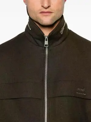 AMI Paris Concealed Hood Virgin Wool Felted Jacket