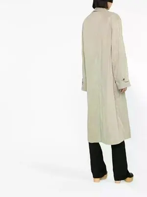 MAISON MARGIELA Peached Finish Single-breasted Trench Coat