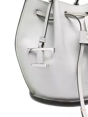 TOD'S Mini Logo-charm Bucket Bag - Grey