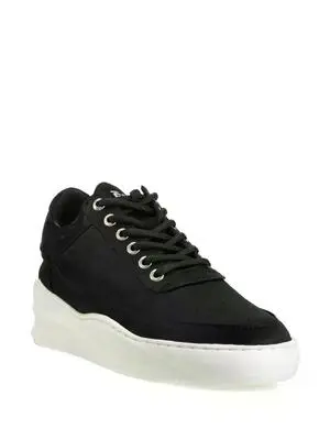 Filling Pieces Logo-embroidered Suede And Textile Sneakers