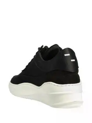 Filling Pieces Logo-embroidered Suede And Textile Sneakers