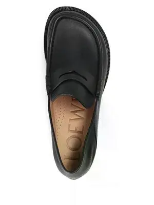 Loewe Leather Low Heel Slip-on Pumps