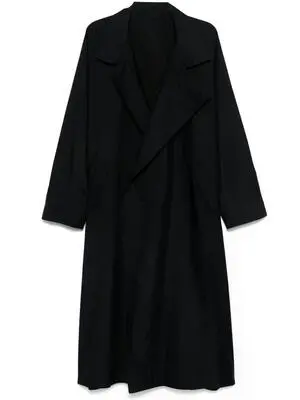 Issey Miyake Blank Trench Coat - Black