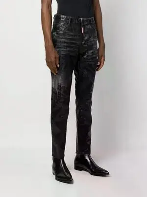 Dsquared2 Coated Finish Slim-fit Jeans