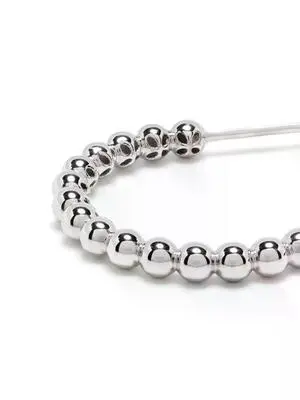 PRAGNELL 18kt White Gold Hoop Earrings - Silver