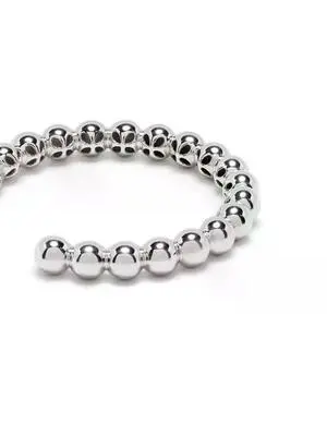 PRAGNELL 18kt White Gold Hoop Earrings - Silver