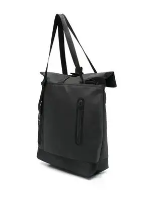 Rains Trail Rolltop Tote Bag - Black
