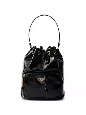Prada Duet Bucket Bag - Black