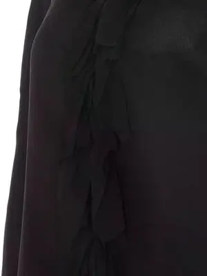 Khaite Luka Silk Georgette Ruffled Shirt