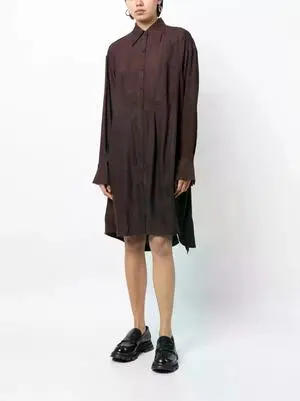 ZIGGY CHEN Layered Draped Shirtdress