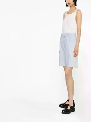Kenzo Tailored Cotton-linen Blend Shorts