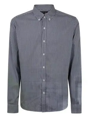 Michael Kors Gingham-check Shirt - Black