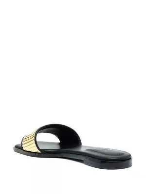 Simkhai Carter Leather Slides