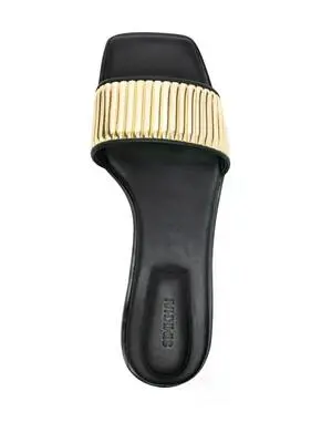 Simkhai Carter Leather Slides
