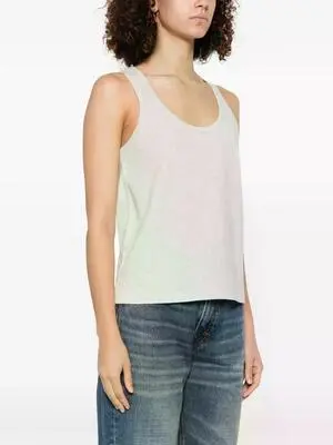 A.p.c. Scoop Neck Sleeveless Tank Top With Rear Logo Patch