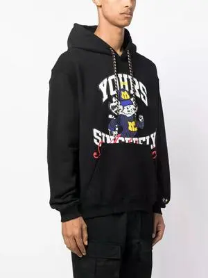 MSGM Graphic Print Cotton Hoodie
