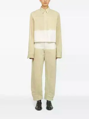 JIL SANDER Two-tone Wide-leg Jeans