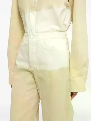 JIL SANDER Two-tone Wide-leg Jeans