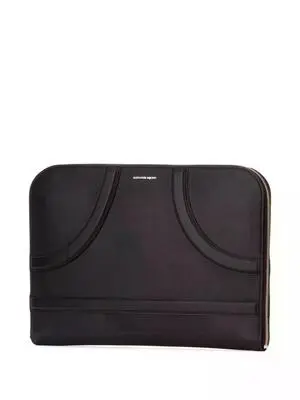 Alexander McQueen Logo-stamp Leather Clutch
