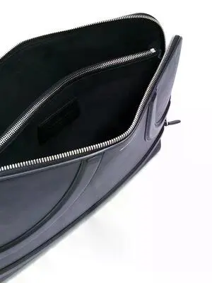 Alexander McQueen Logo-stamp Leather Clutch