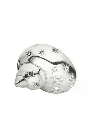 Versace Icons De La Mer Ring With Crystal Embellishment - Silver