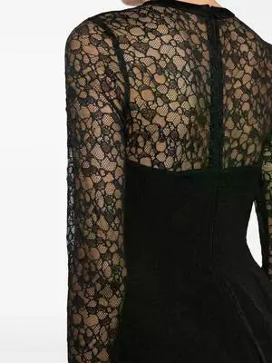 Simkhai Prima Peplum Top With Lace Detailing