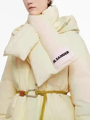 JIL SANDER Padded Down Scarf - Neutrals
