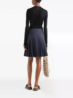 Prada Ribbed-knit Cardigan With V-neck