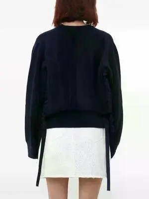 JW Anderson Ruched-detail Wool-blend Jumper