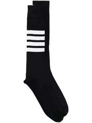 Thom Browne Cotton 4-bar Over-the-calf Socks - Blue