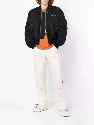 Off-White Diag Print Bomber Jacket