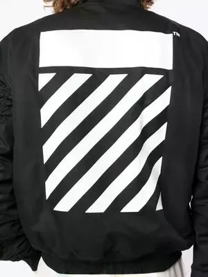 Off-White Diag Print Bomber Jacket