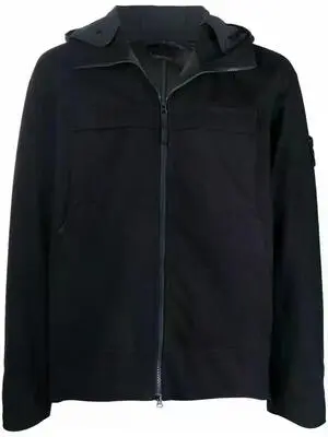 Stone Island Compass Hooded Jacket - Blue