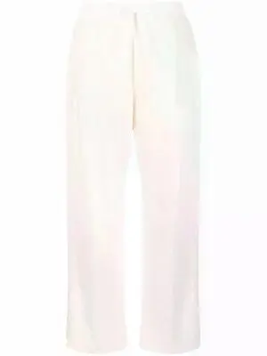 AMBUSH AMBUSH Monogrammed Terrycloth Wide-Leg Trousers Neutrals