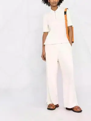 AMBUSH Monogrammed Terrycloth Wide-leg Trousers