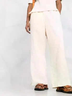 AMBUSH Monogrammed Terrycloth Wide-leg Trousers