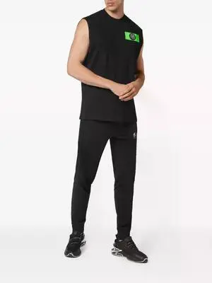 PLEIN SPORT Logo-plaque Cotton Tank Top