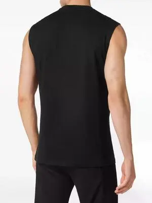 PLEIN SPORT Logo-plaque Cotton Tank Top