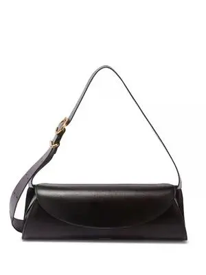 JIL SANDER Small Cannolo Shoulder Bag Black