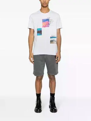 Zadig&Voltaire Graphic-print Mélange-effect T-shirt - Grey